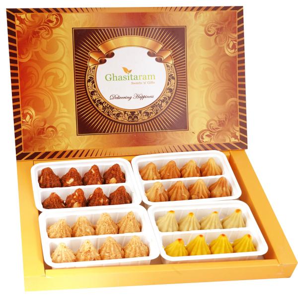 Jaiccha Ghasitaram Sweets-Big Box of Mawa, Milk Cake, Mysore Pak and ...