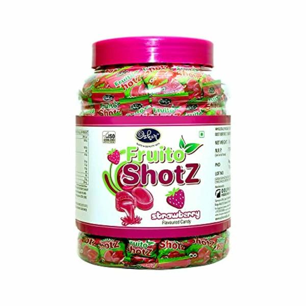 Oshon Fruito Shotz Strawberry Jar 200 Pcs - JioMart