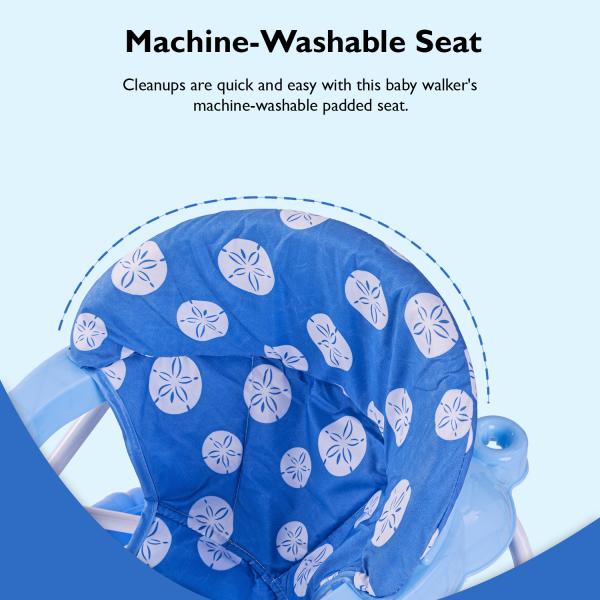 Baybee Blue Ziggy Musical Baby Activity Walker with Adjustable Height ...