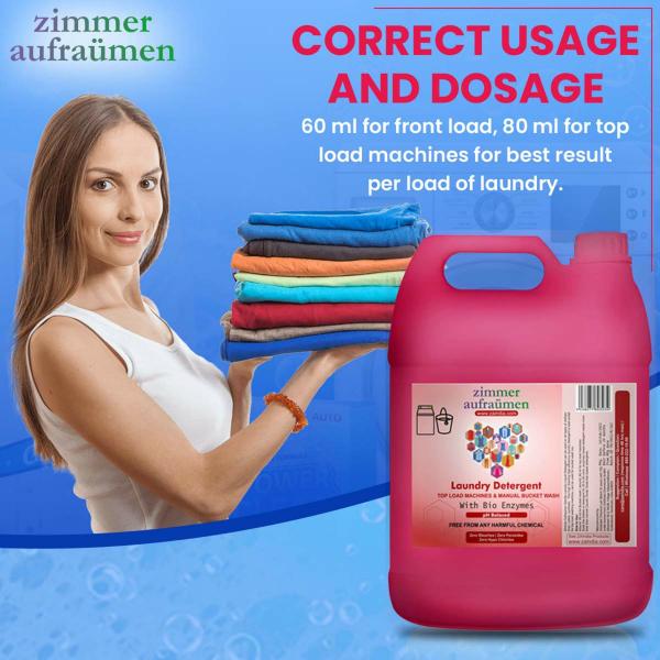 Zimmer Aufraumen Top Load Liquid Detergent (5 Liters) - JioMart