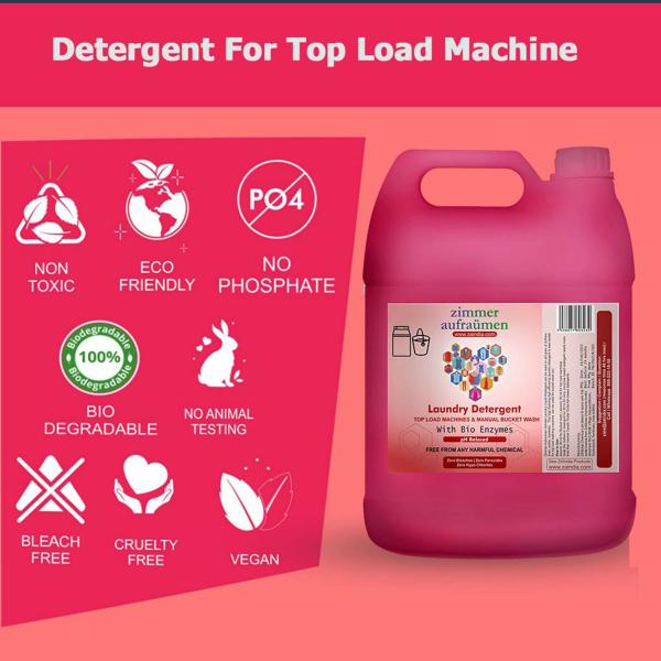 Zimmer Aufraumen Top Load Liquid Detergent (5 Liters) - JioMart