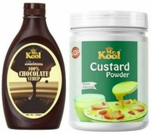 Mr.Kool Instant Pista Flavor Custard Powder and Delicious Chocolate ...