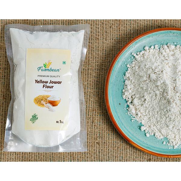 Farmbean Organic Yellow Jowar Flour 10Kg | Jawar Ka Atta| Sorghum Flour ...