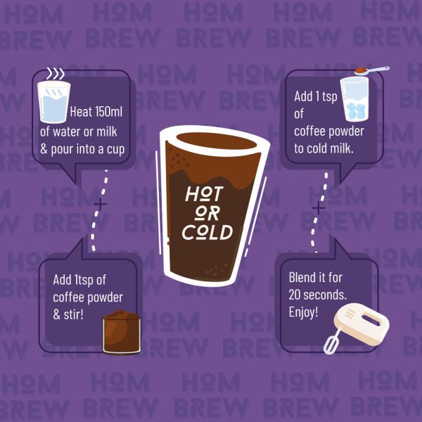 Hombrew Berry Flavoured Instant Coffee | 100% Pure coffee | Vegan | No ...