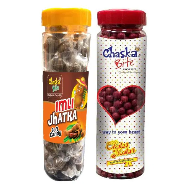 Chaska Bite Chatar Matar Khatti Meethi Chatpati Goli 250G Imli Jhatka ...