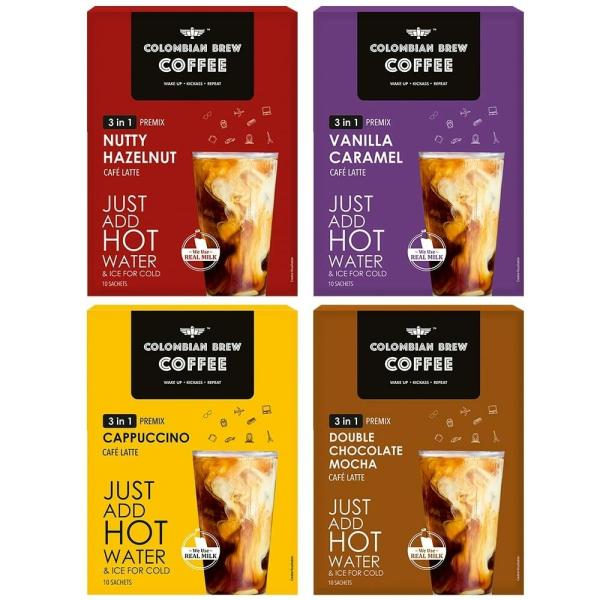 Colombian Brew 3 in 1 Assorted Instant Coffee Premix Café Latte ...