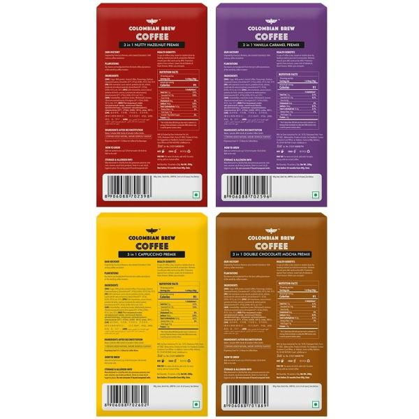 Colombian Brew 3 in 1 Assorted Instant Coffee Premix Café Latte ...