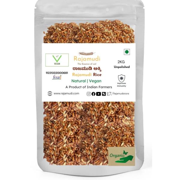 Rajamudi Rice Authentic Semi-Polished Rice -2 Kg - JioMart
