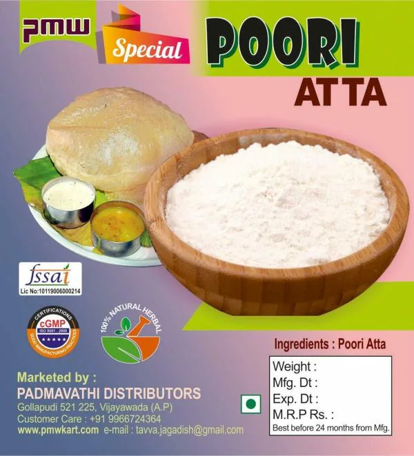 Pmw - Poori Atta - Puri Atta - Poori Making Powder - Not Wheat Atta - 1 ...