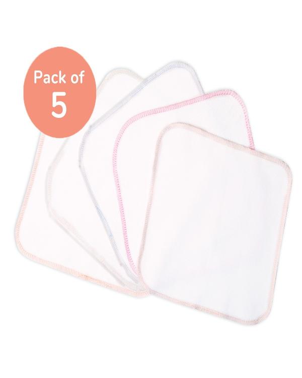 BASIC 100% Cotton Terry Face Towel/Washcloth for baby. Extra soft ...