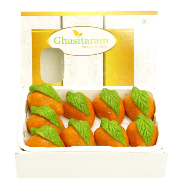 Jaiccha Ghasitaram Sweets-Kaju Pista Mango Mithai 200 gms - JioMart