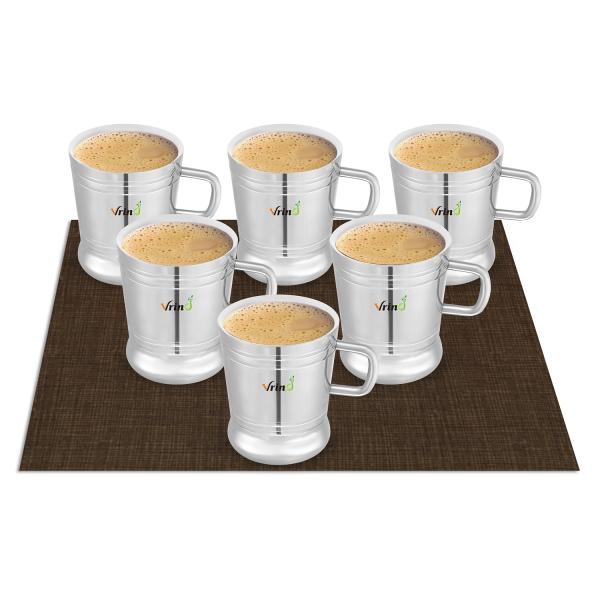 VRIND Stainless Steel Cute Mini Coffee Cups / Spice Cups - Double Wall ...