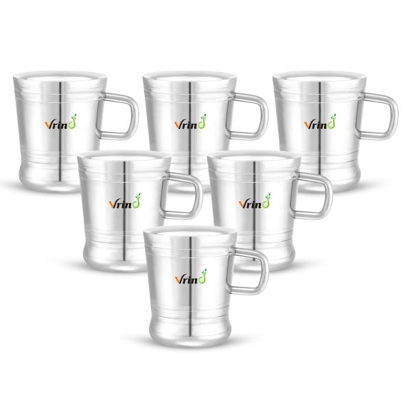 VRIND Stainless Steel Cute Mini Coffee Cups / Spice Cups - Double Wall ...