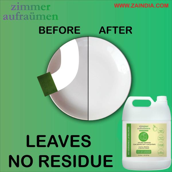 Manual Dishwashing (Green Apple) Liquid Detergent-5 Literss - JioMart