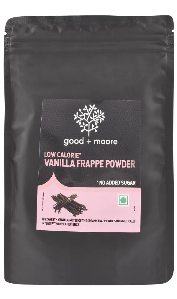 GOOD+MOORE Low-Calorie Vanilla Frappe Powder | Instant Powdered Coffee ...