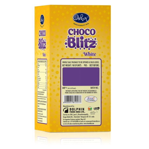 Oshon Rich And Creamy Flavor Truffles Choco Blitz White Milk Filled ...