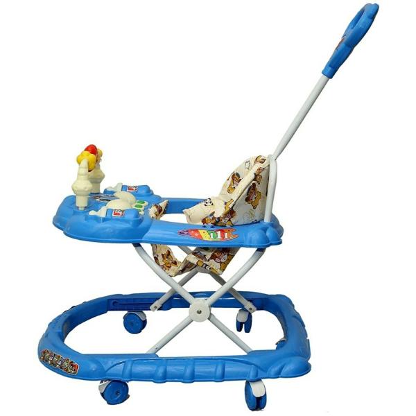 Goyal's Cartoon Baby Adjustable Walker - Music & Rattles with Parental ...