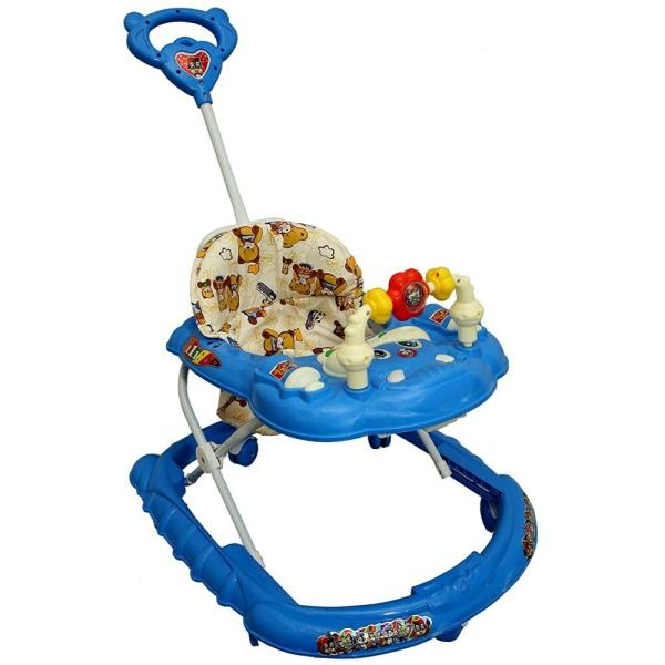 Goyal's Cartoon Baby Adjustable Walker - Music & Rattles with Parental ...