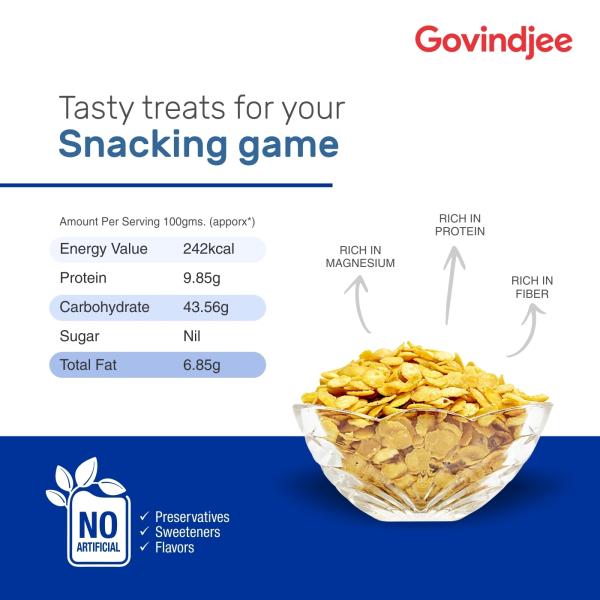 Govindjee Tasty Chickpea Flakes | Chana Malai | Ready to eat Snacks ...