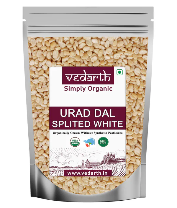 Vedarth Organic White Urad Dal (Split) (2 kg) - JioMart
