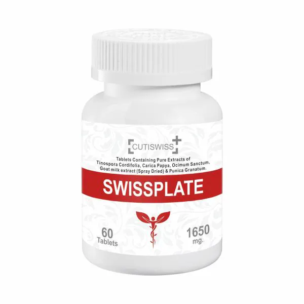 Cutiswiss SWISSPLATE Platelet Increase 60 Tablet (1650mg) - JioMart