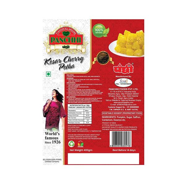 PANCHHI kesar cherry Petha | Agra Special | Ash Gourd sweet_400 GM ...