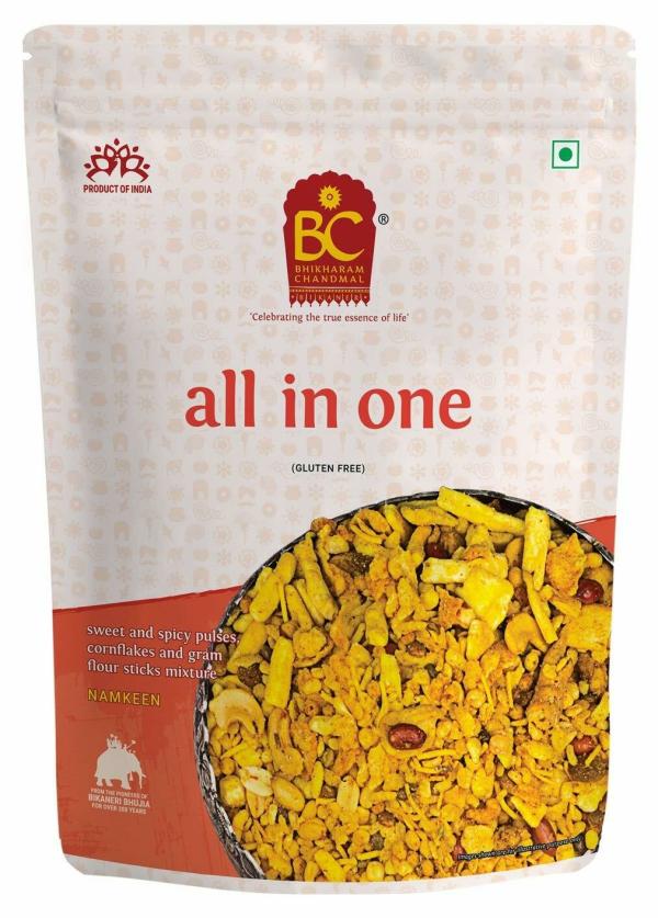 Bhikharam Chandmal - All in one Mixture & Bikaneri Bhujia - Spicy Snacks - Indian Namkeen 800 Gm ...