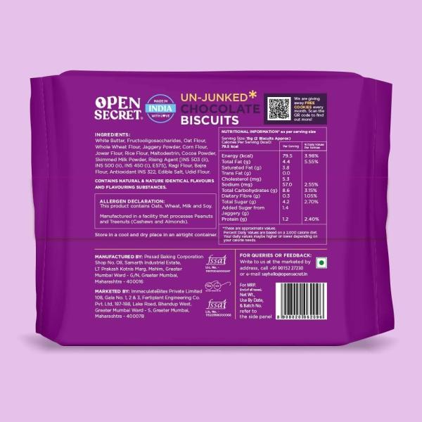 Open Secret Unjunked Chocolate Biscuits - Pack of 2 - JioMart