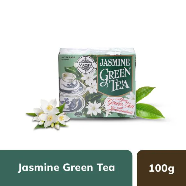 Mlesna Jasmine Green tea (50 x 2g) Flavoured Green Tea bag - JioMart