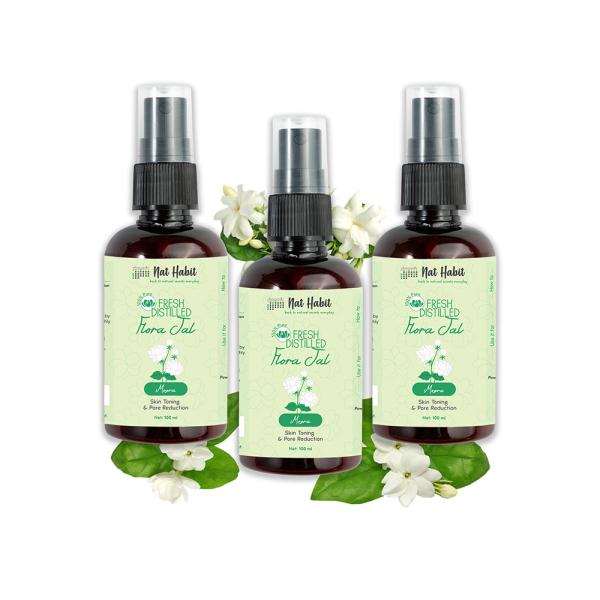 Nat Habit Pure Mogra Flora Jal 100ml, (Pack of 3) - JioMart