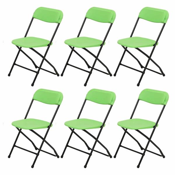 Supreme Furniture Amity PP Folding Without Arm Chair (Set of 6,Parrot Green) - JioMart