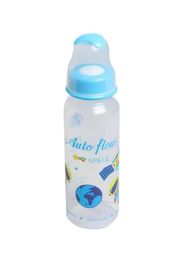 Auto Flow Blue Polypropylene Space Feeding Bootle with Spoon 250ml ...