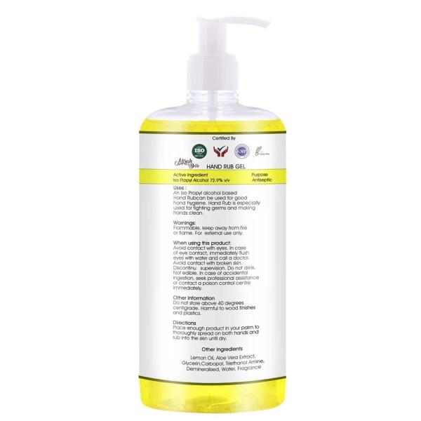 Lemon Hand Rub Sanitizer Gel -1000 ml - JioMart
