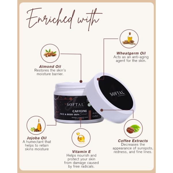 Softal Caffeine Face & Body Skin Cream - JioMart