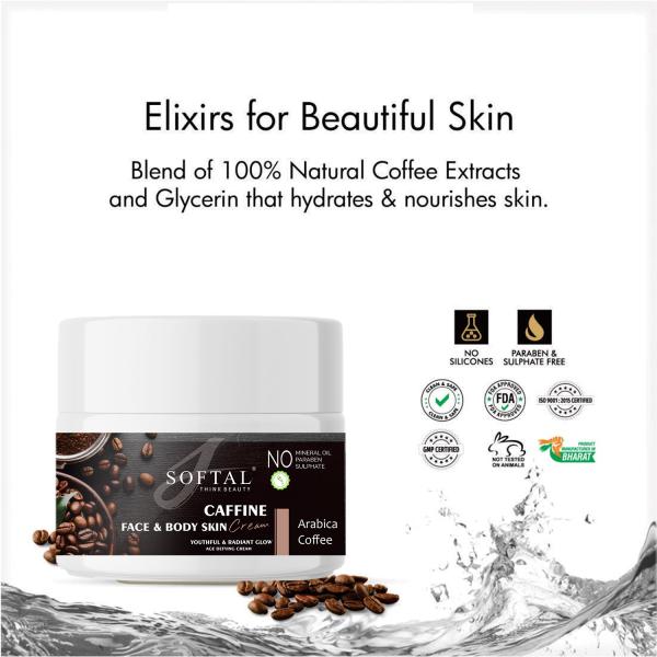 Softal Caffeine Face & Body Skin Cream - JioMart