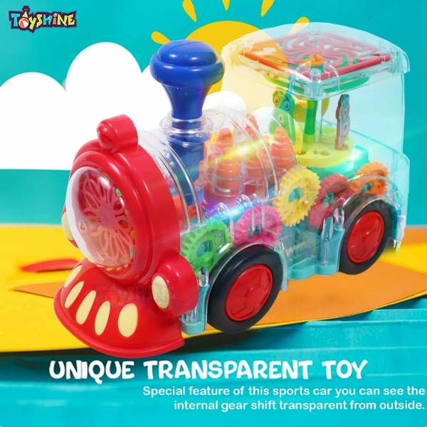 Toyshine Transparent Train Concept Musical and 3D Lights Kids ...