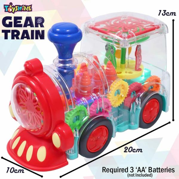 Toyshine Transparent Train Concept Musical and 3D Lights Kids ...