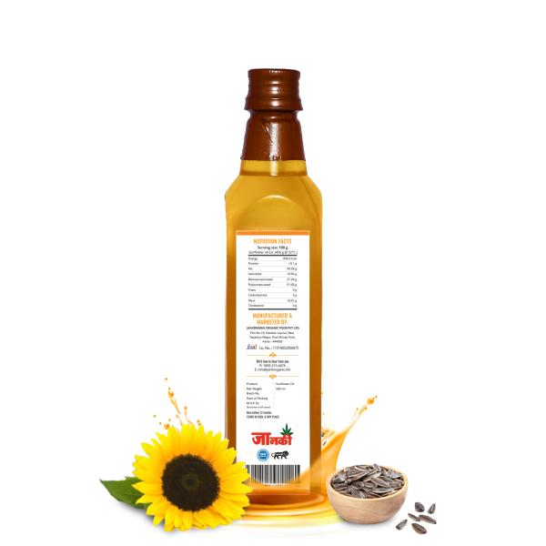 Janki's Shuchi Cold Pressed Sunflower Oil - 500ml (Pack Of 2) - JioMart