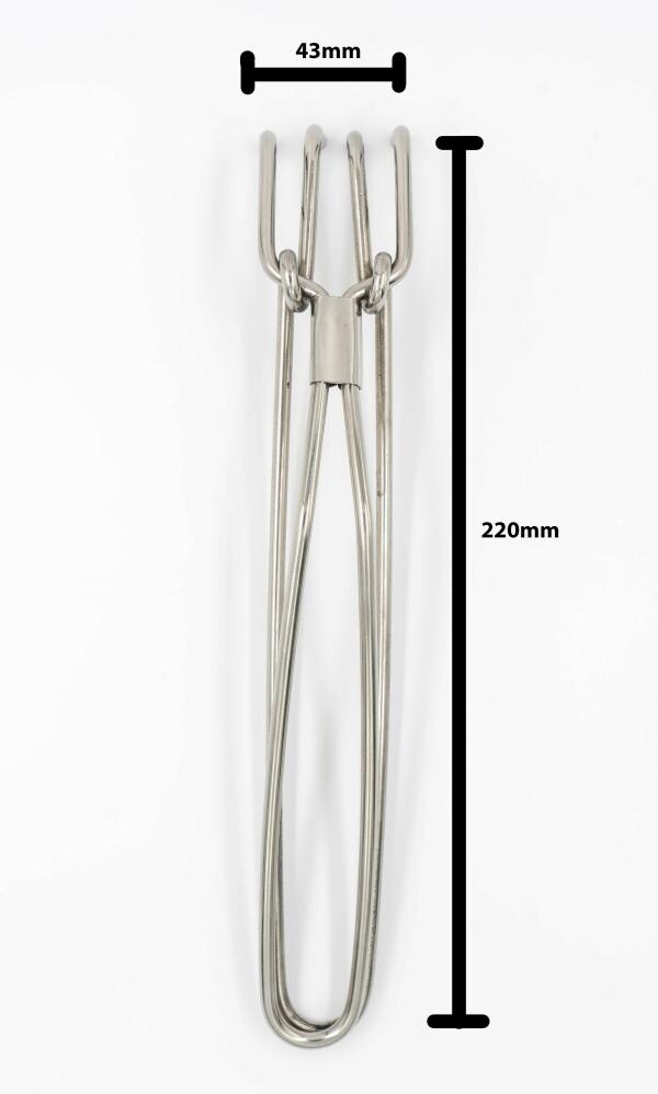 i WARE Stainless Steel Wire Tong Pakkad Utensil Holder, Kitchen Pincers ...