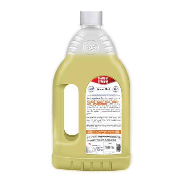 PaxClean HyGenius Disinfectant Kitchen Cleaner (Lemon Blast) - JioMart