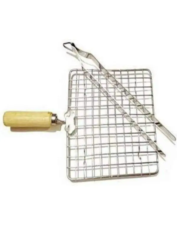 Wofier Square Stainless Steel Papad Jali, Paneer Grill, Roti Maker ...