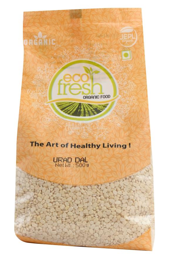 Ecofresh Organic Urad Dal White Skinless 500 GM - JioMart