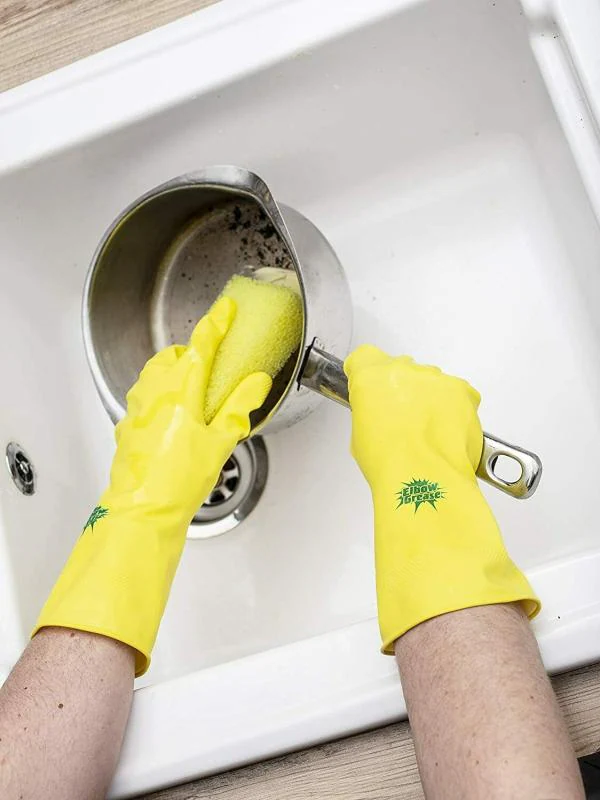 Elbow Grease Rubber Gloves, Super Strong, Durable, Cotton Lined, Soft ...