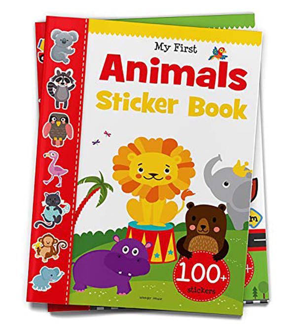 My First Animal Sticker Book- Exciting Sticker Book With 100 Stickers ...
