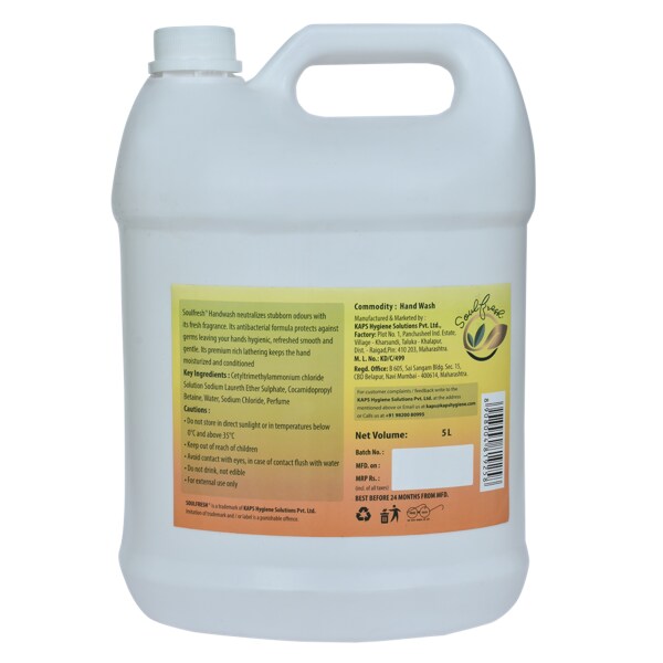 SOULFRESH Hand Liquid Soap Protection from germs & soft on hands Citrus ...