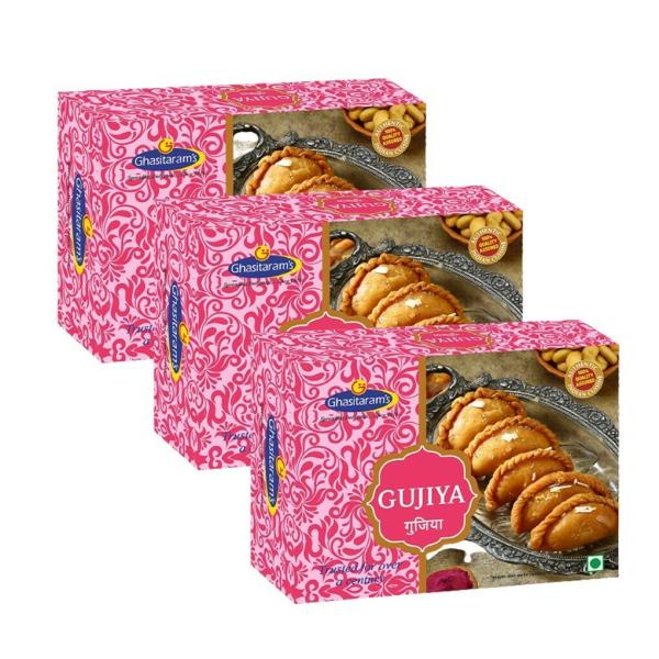 GHASITARAM'S Special Gujiya 150gms Gift Box for All Indian Festivals ...