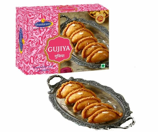 GHASITARAM'S Special Gujiya 150gms Gift Box for All Indian Festivals ...