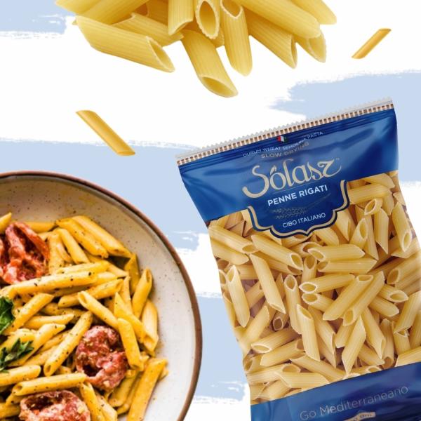 SOLASZ Penne Pasta Traditionally Slow Dried Pasta for Indian Cooking ...