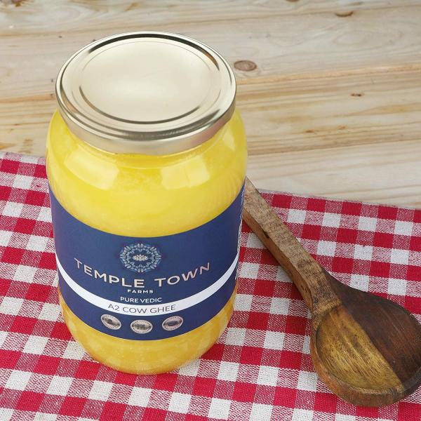 TEMPLE TOWN FARMS Pure Organic Vedic A2 Cow Ghee |Ayurvedic Healthy ...