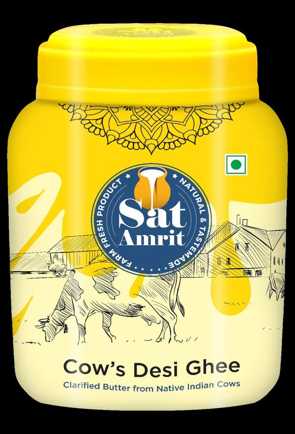 Sat Amrit Desi Cow Ghee -1Ltr Jar Pack - JioMart